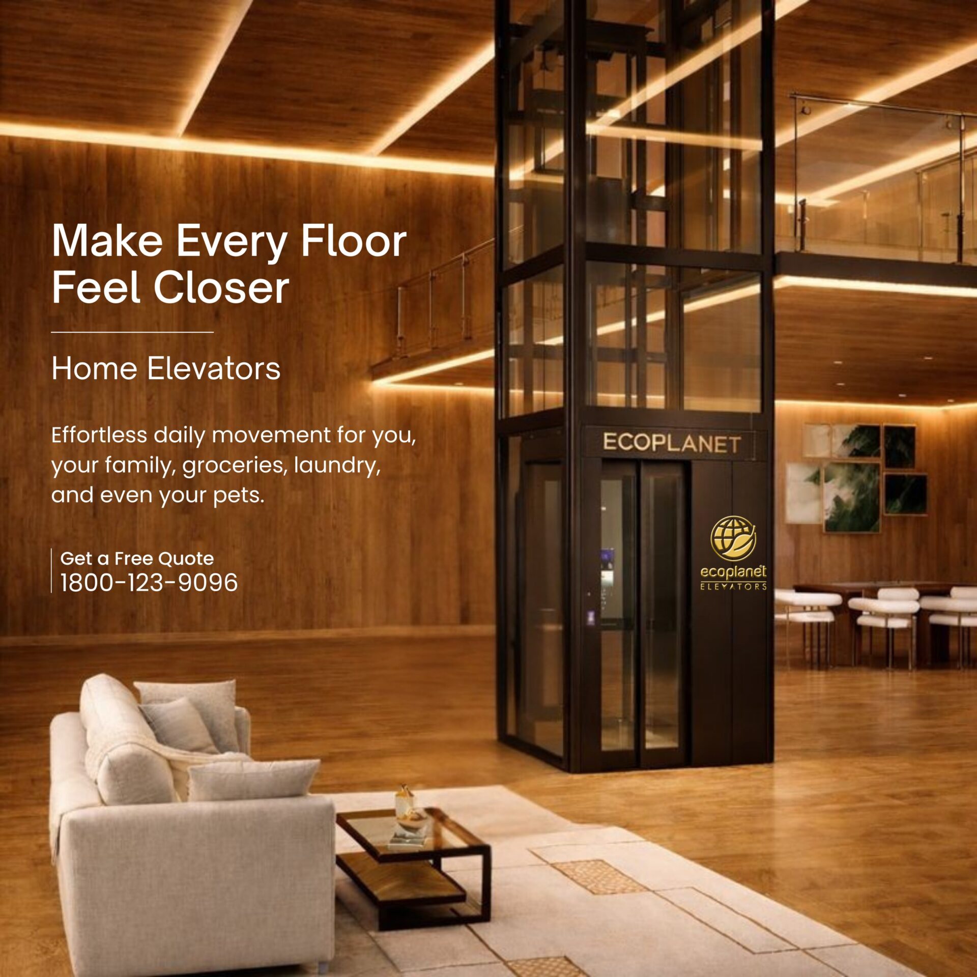 Make Every Floor Feel Closer – Ecoplanet Home Elevator