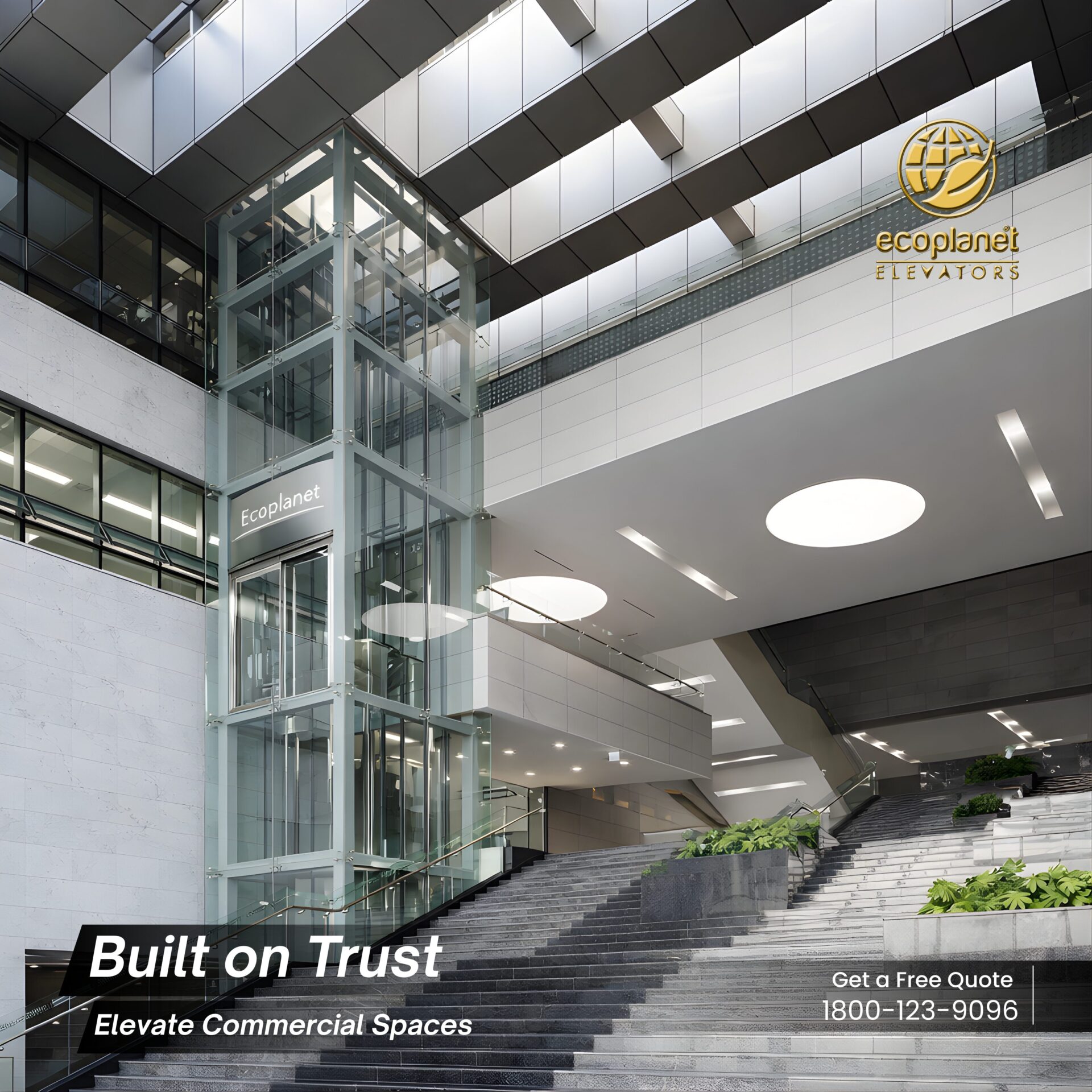 Elevate Commercial Spaces with Lasting Trust - Ecoplanet Elevators.
